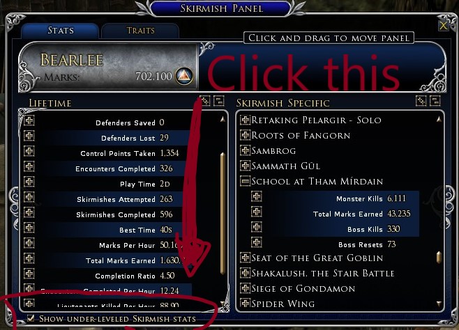 [CCQ1] Instance boss kill information – LOTRO Players