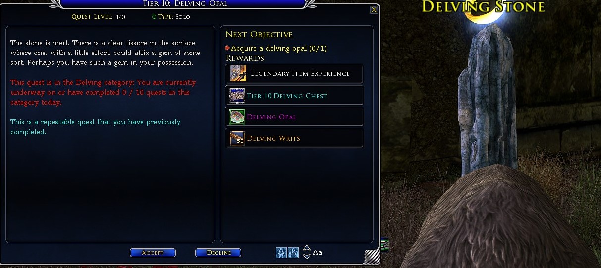 Help – I’m Delving (U34) – LOTRO Players